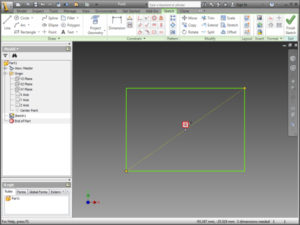 Autodesk Inventor Tips - Constrain your sketch to the centre point