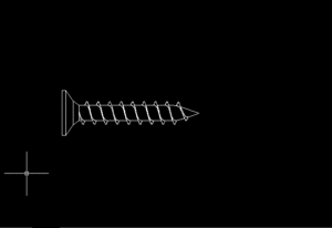 Free AutoCAD Dynamic Block of a Wood Screw | Cadsetterout