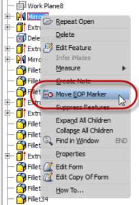 Five ways to use Autodesk Inventors end of part marker